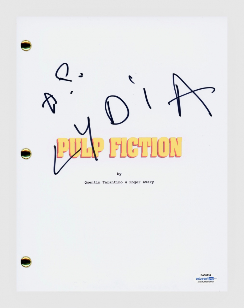 Amanda Plummer Signed "Pulp Fiction" Movie Script Inscribed "Lydia ...