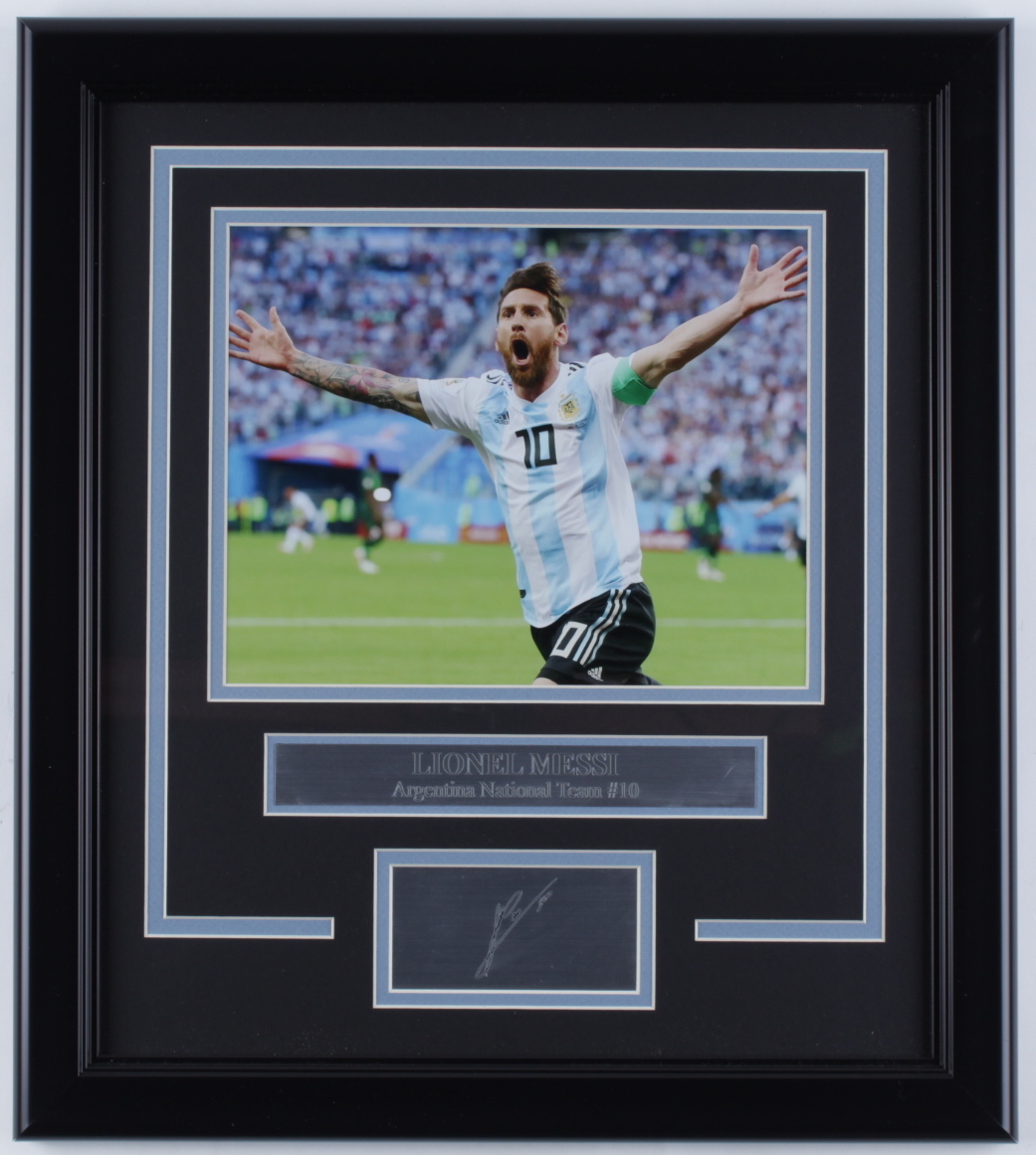 Lionel Messi Team Argentina Custom Framed Photo Display | Pristine Auction