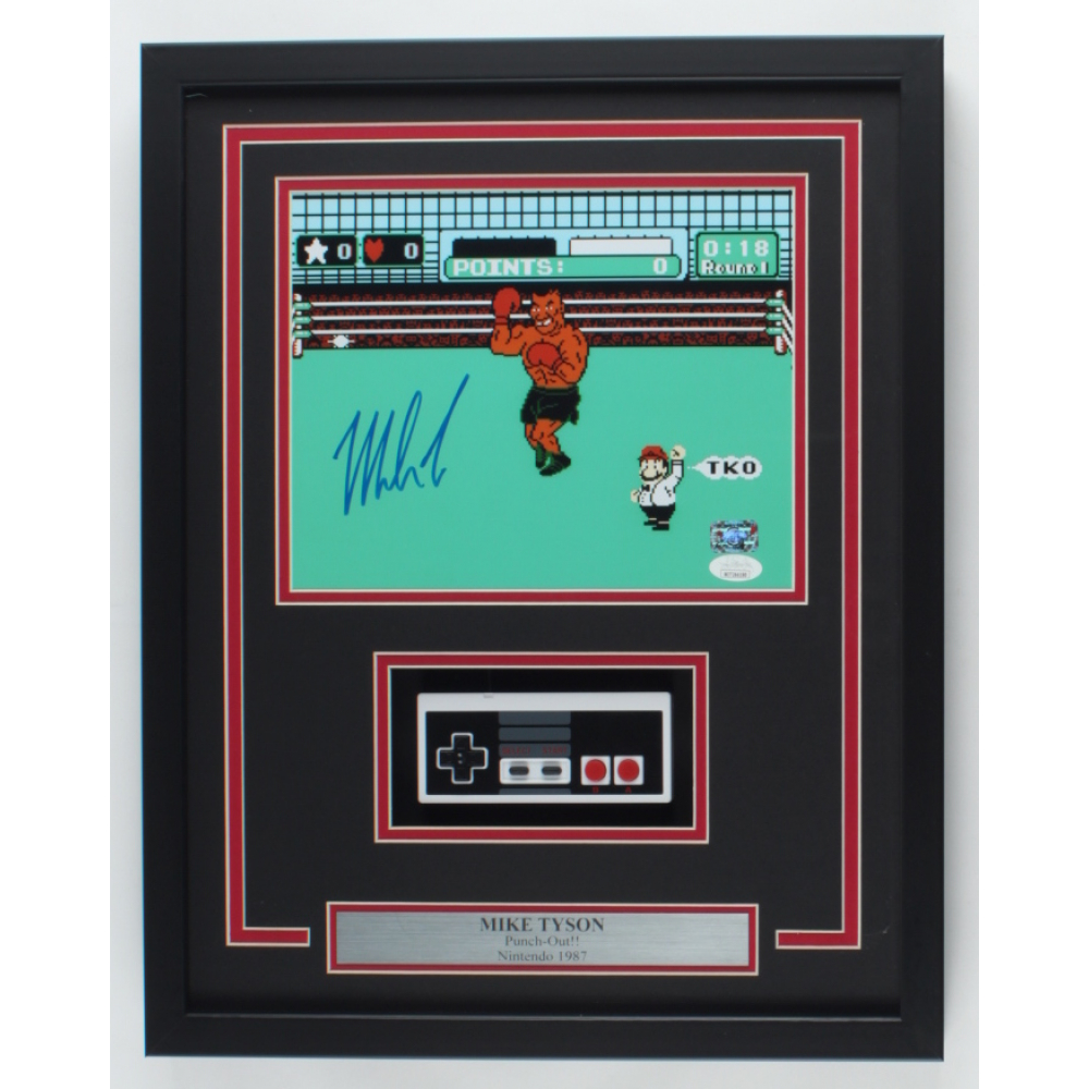 Mike Tyson Signed "Punch-Out!!" 15.25x19.25x2 Custom Framed Photo ...