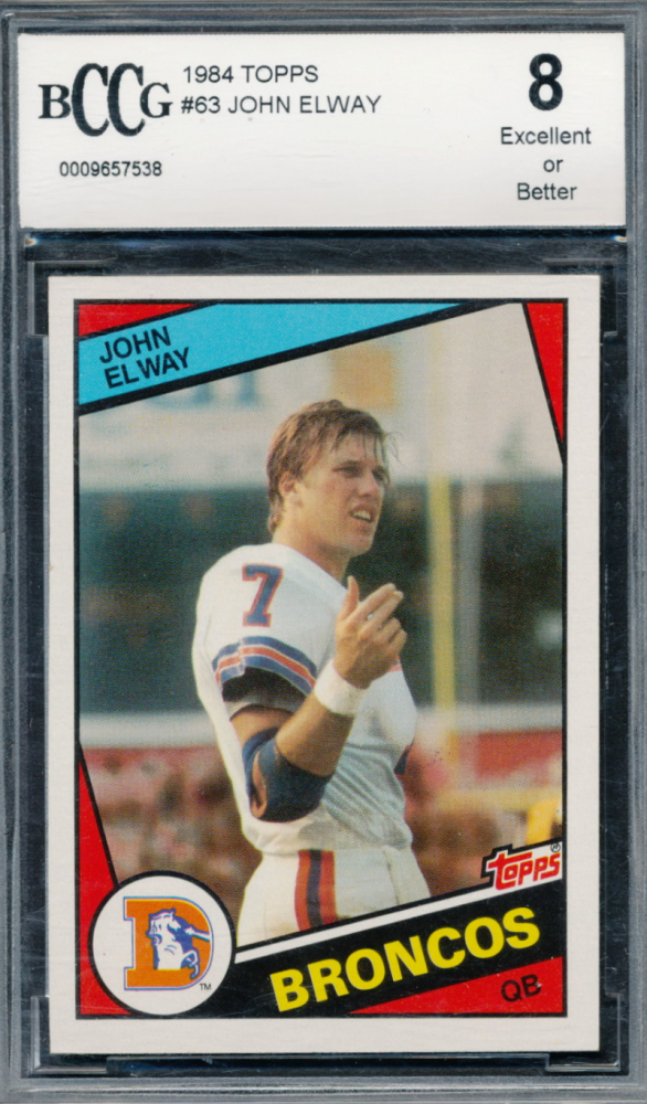John Elway 1984 Topps #63 RC (BCCG 8) | Pristine Auction
