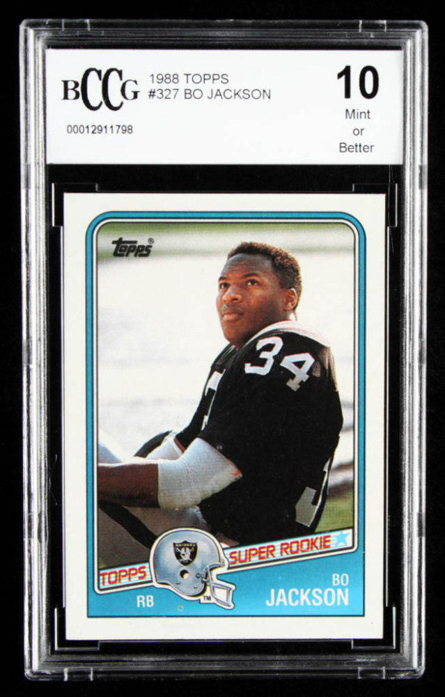 Bo Jackson 1988 Topps #327 Star Rookie RC (BCCG 10) | Pristine Auction