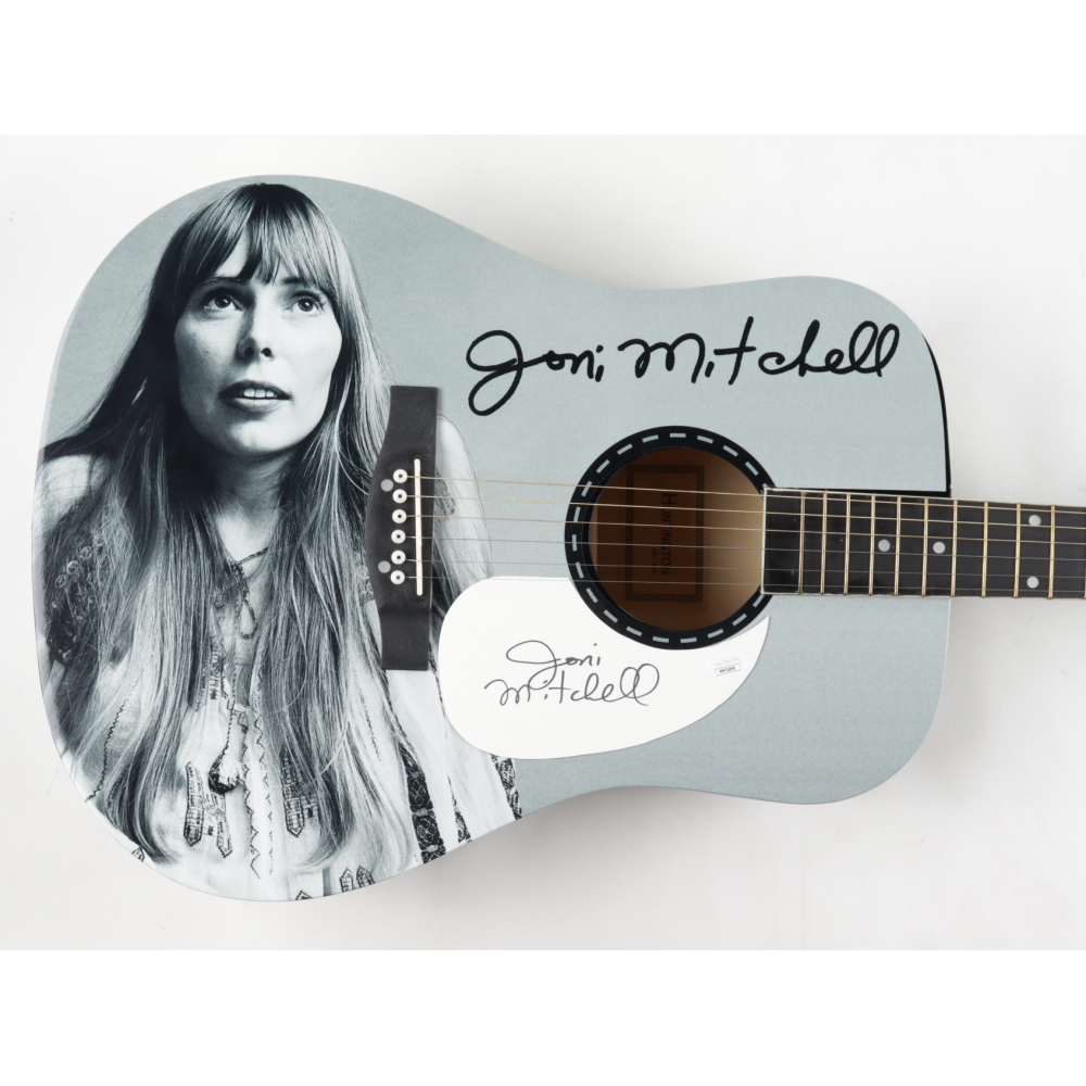 Joni Mitchell Signed 40.5" Acoustic Guitar (JSA COA) | Pristine Auction