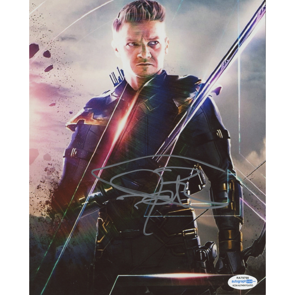 Jeremy Renner Signed "The Avengers: Endgame" 8x10 Photo (AutographCOA ...