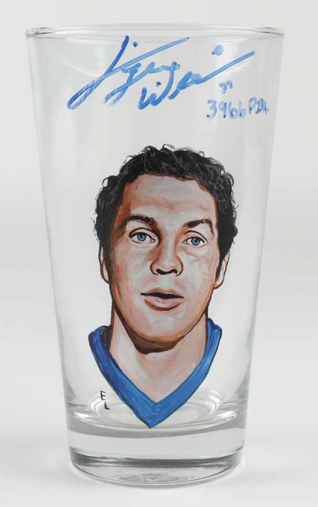 Tiger Williams Signed Glass Cup Inscribed "3966 PIM" (PSA COA ...