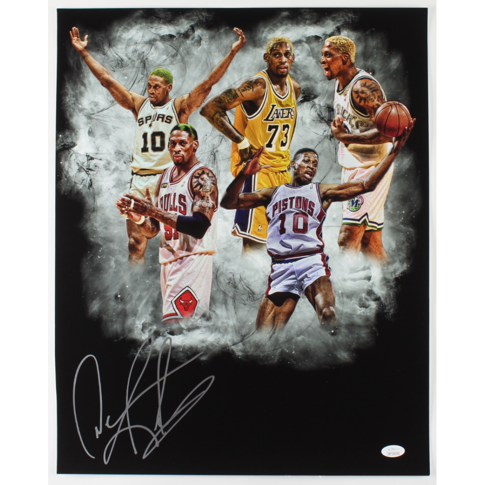 Dennis Rodman Signed 16x20 Photo (JSA Hologram) | Pristine Auction