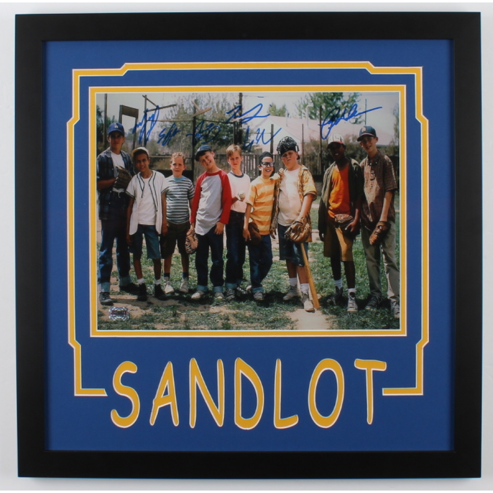 "The Sandlot" 21x21 Custom Framed Photo Display Cast-Signed by (6) with ...