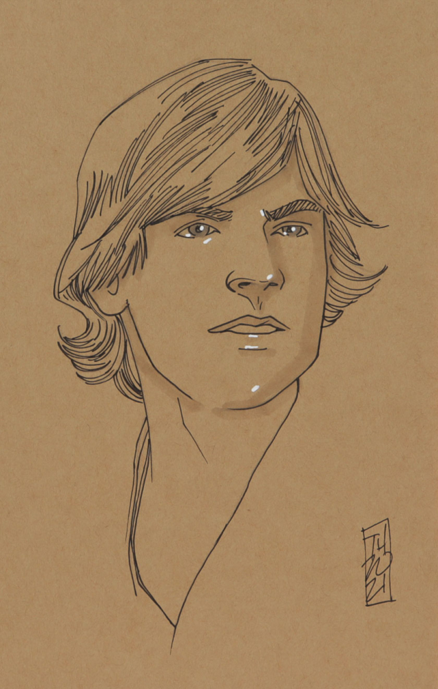 Tom Hodges - Luke Skywalker - "Star Wars" - Signed ORIGINAL 5.5" x 8.5 ...