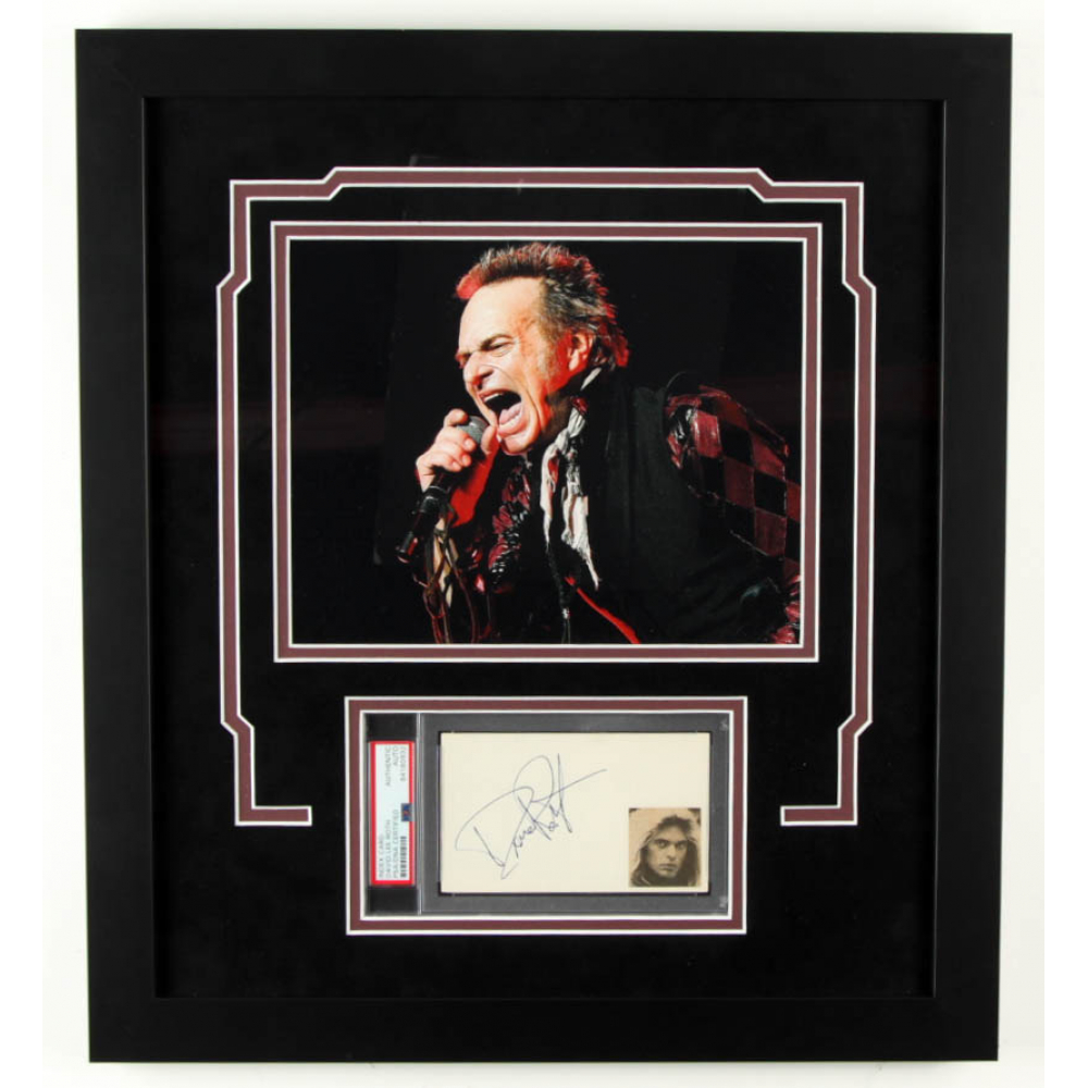 David Lee Roth Signed 17x19 Custom Framed Photo Display (PSA ...