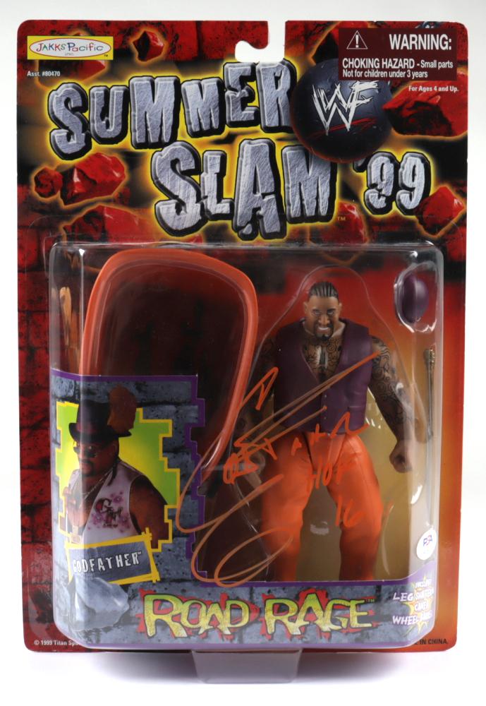 The Godfather Signed WWE "Summer Slam" Action Figure Inscribed "HOF 16" (PSA) | Pristine Auction