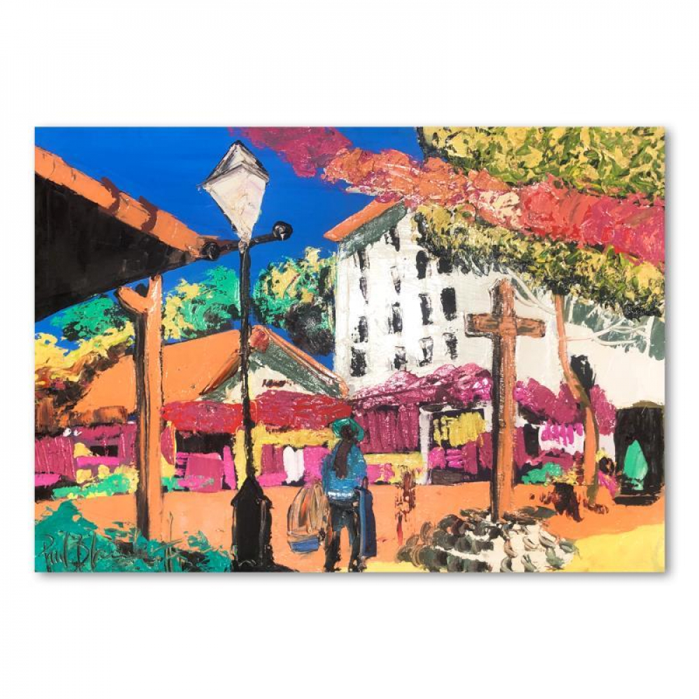 Paul Blaine Henrie Signed "Afternoon on Olivera St" 30x40 Original ...