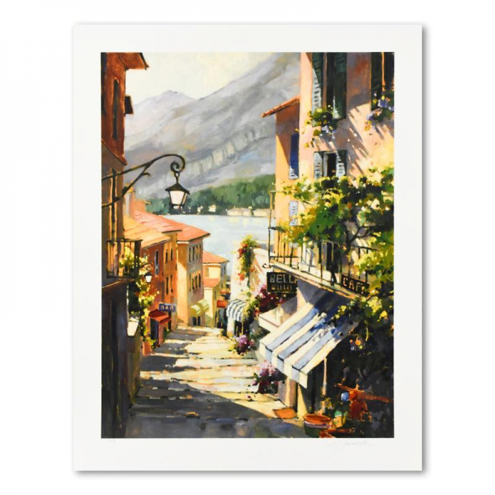 Marilyn Simandle Signed "Cafe Bella" LE 30x38 Giclee on Paper (PA ...