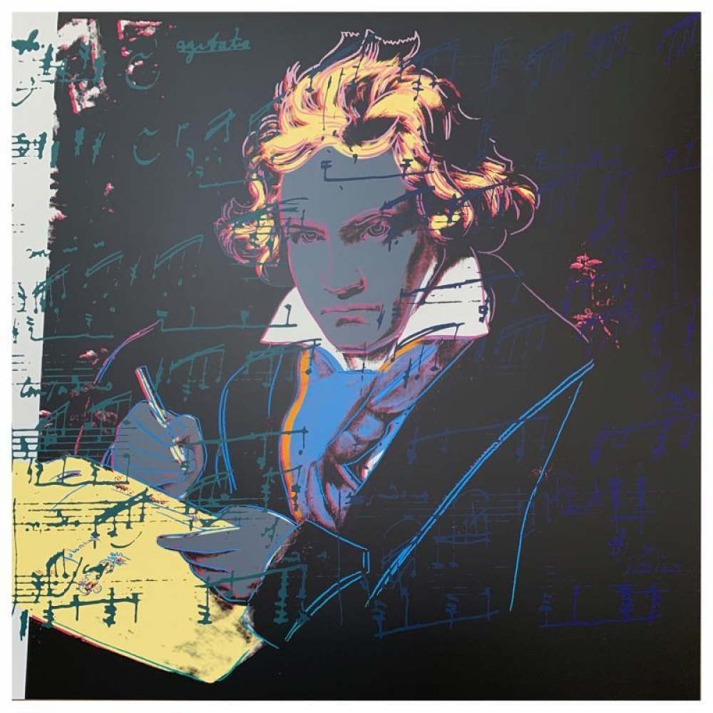 "Beethoven" LE 38x38 Silk Screen Print on Museum Board from Sunday B ...