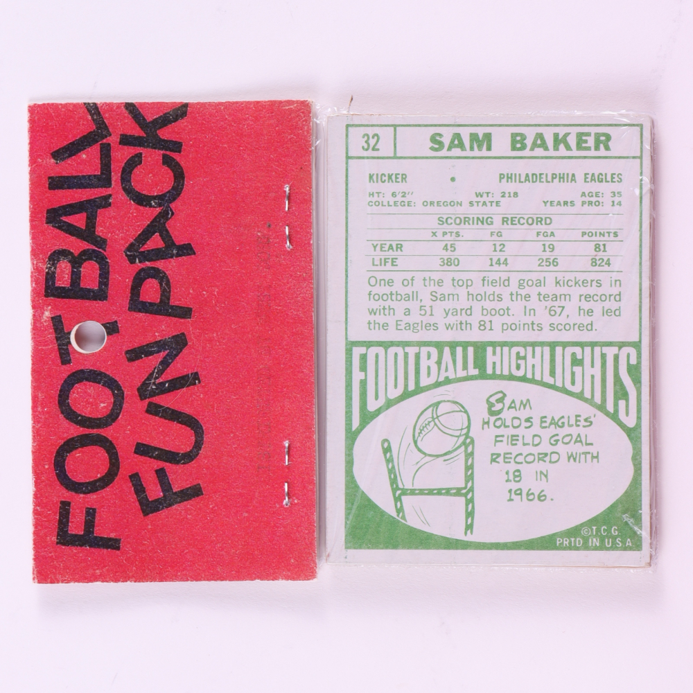 1968 Topps Football Card Fun Pack with (10) Cards (See Description ...