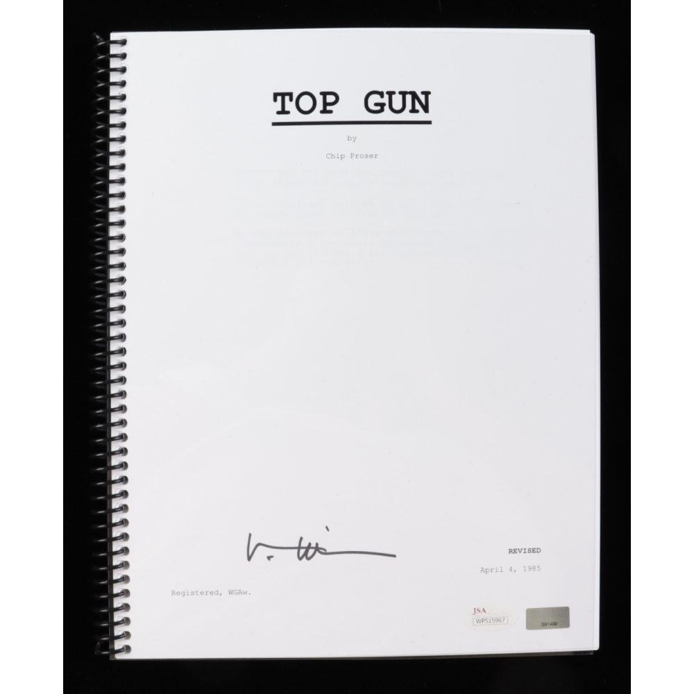Val Kilmer Signed "Top Gun" Movie Script (JSA COA) | Pristine Auction