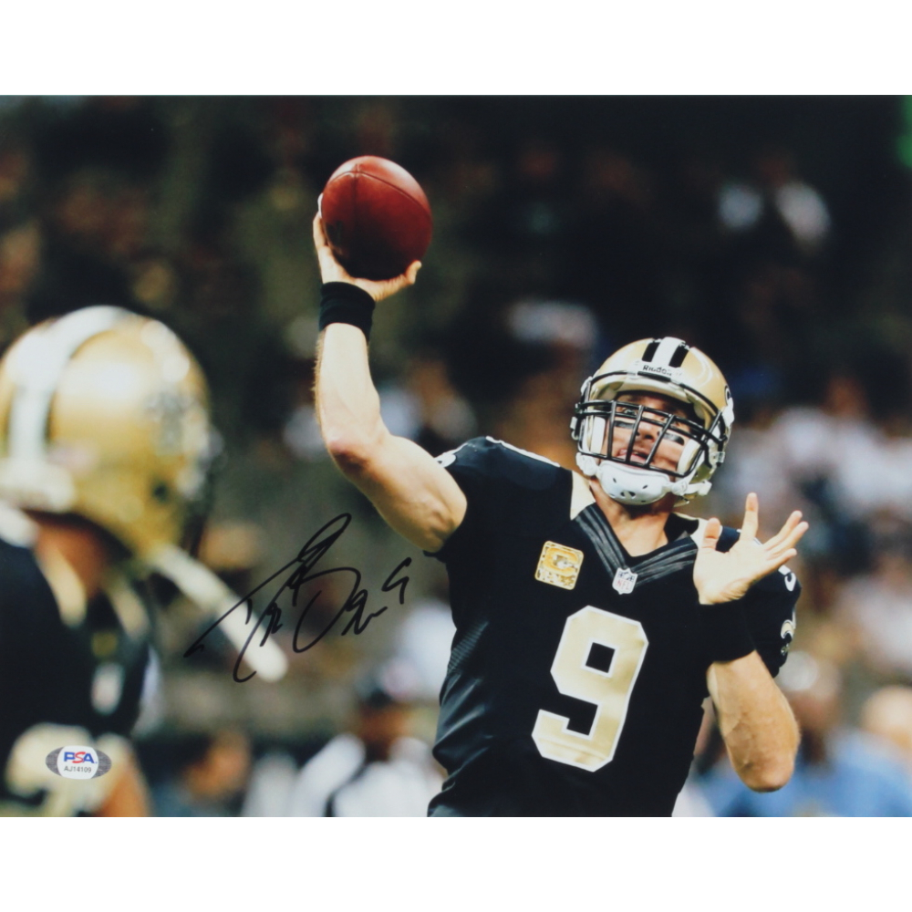 Drew Brees Signed Saints 11x14 Photo (PSA) | Pristine Auction
