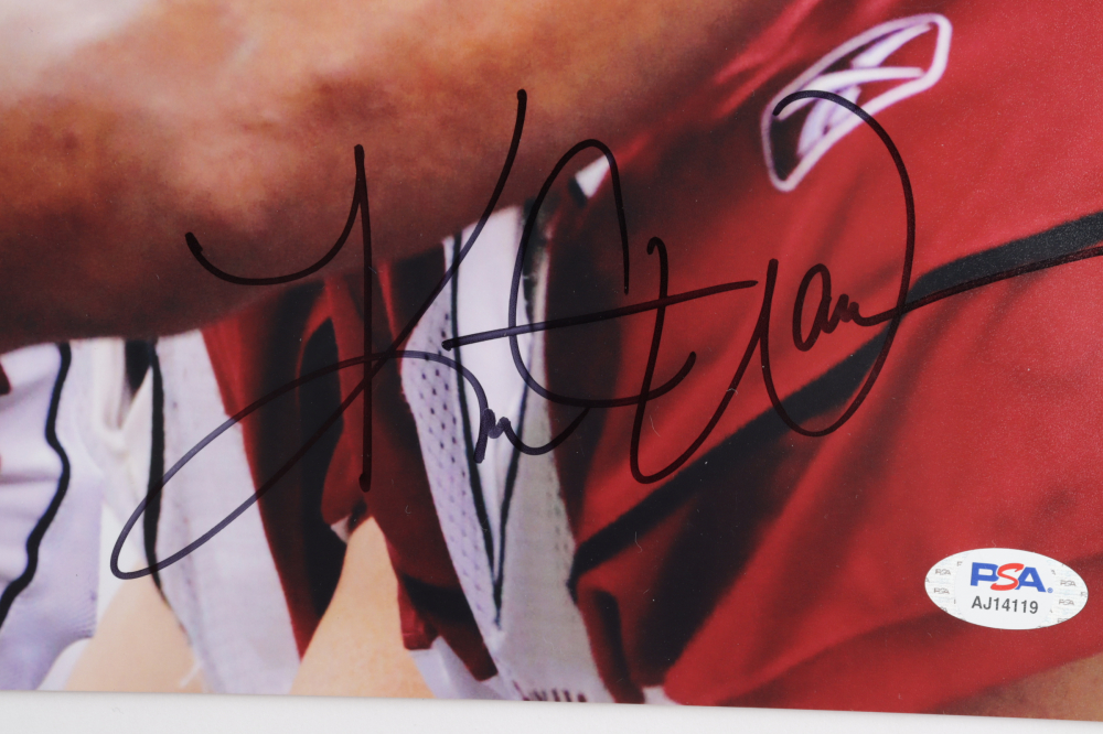 Larry Fitzgerald & Kurt Warner Signed Cardinals 11x14 Photo (PSA COA ...