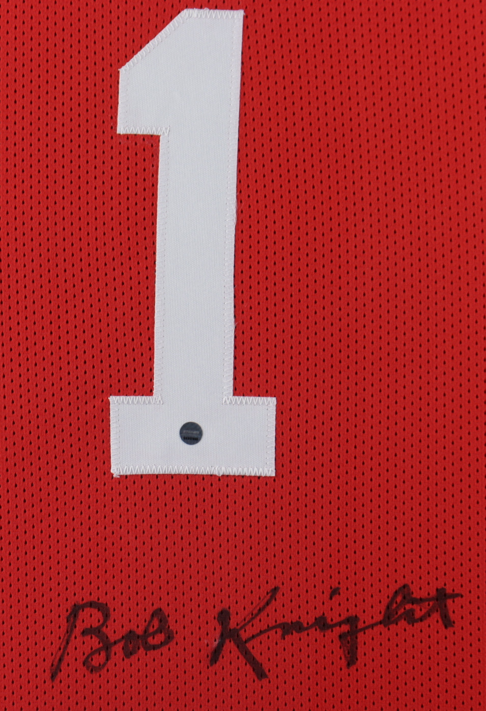 Bob Knight Signed 35x43 Custom Framed Jersey Display (Steiner Hologram ...