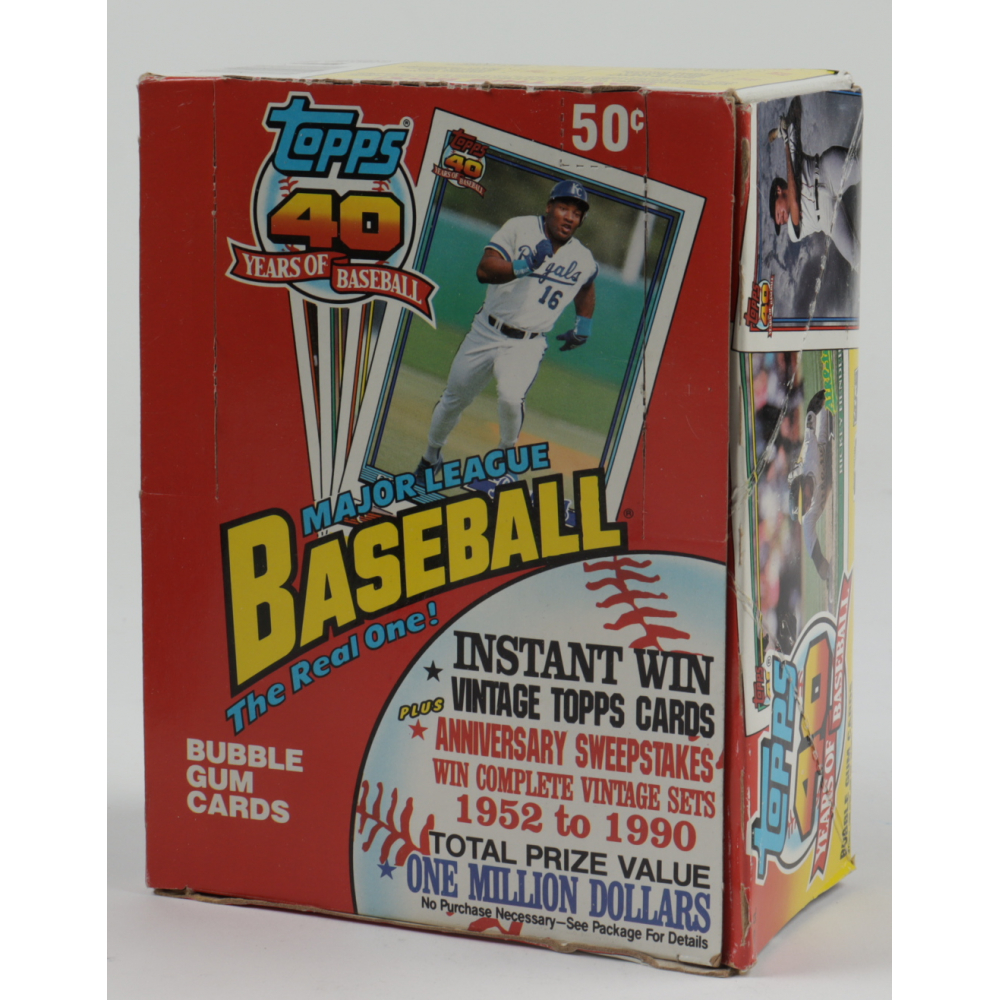 1991 Topps Baseball Wax Box with (36) Packs | Pristine Auction
