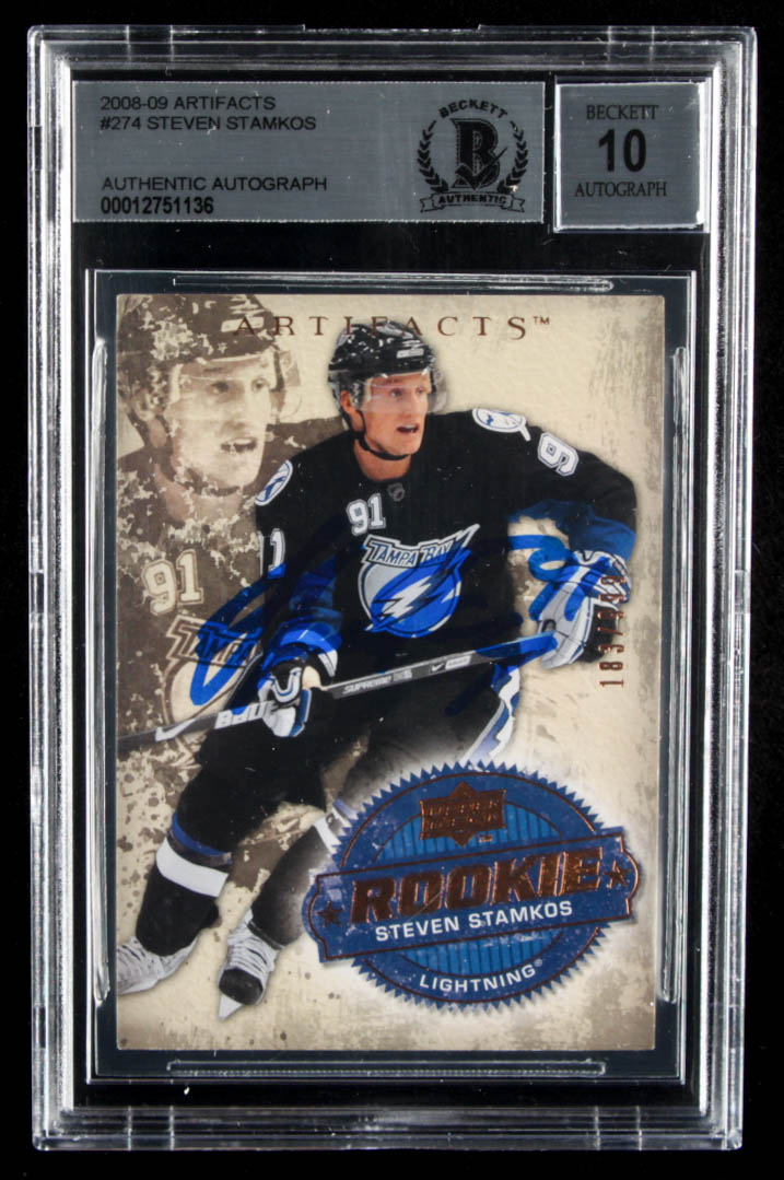 Steven Stamkos Signed 2008-09 Artifacts #274 RC #183/999 (BGS Encapsulated) | Pristine Auction