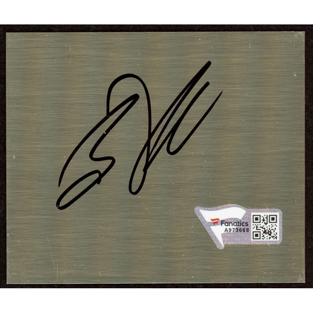 Brian Vickers Signed 2.5" x 3" Metal Cut (Fanatics Hologram) (See ...