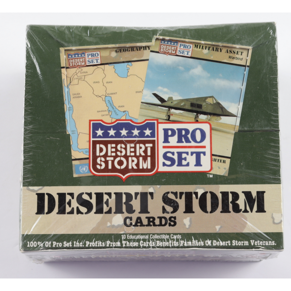 1991 Desert Storm Pro Set Box With (10) Cards (See Description ...