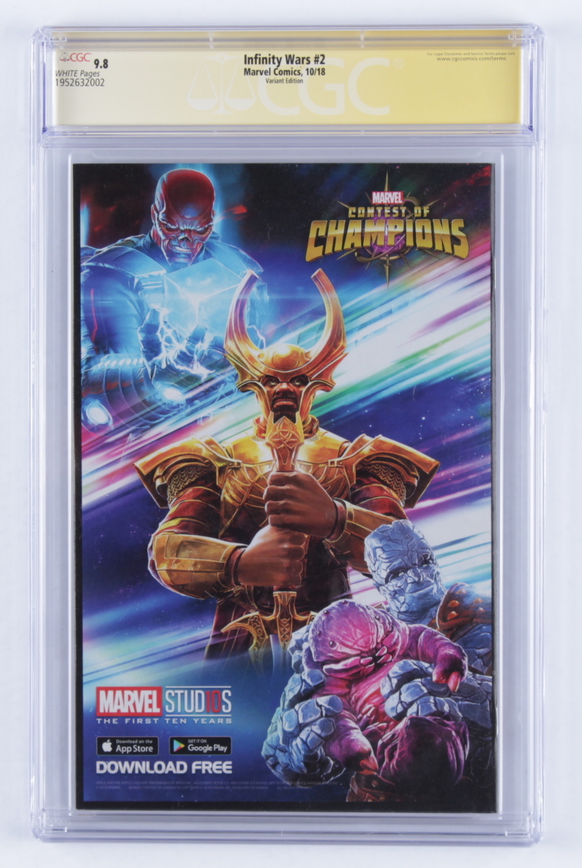 Ron Lim Signed 2018 "Infinity Wars" Issue #2 Marvel Comic Book (CGC 9.8 ...