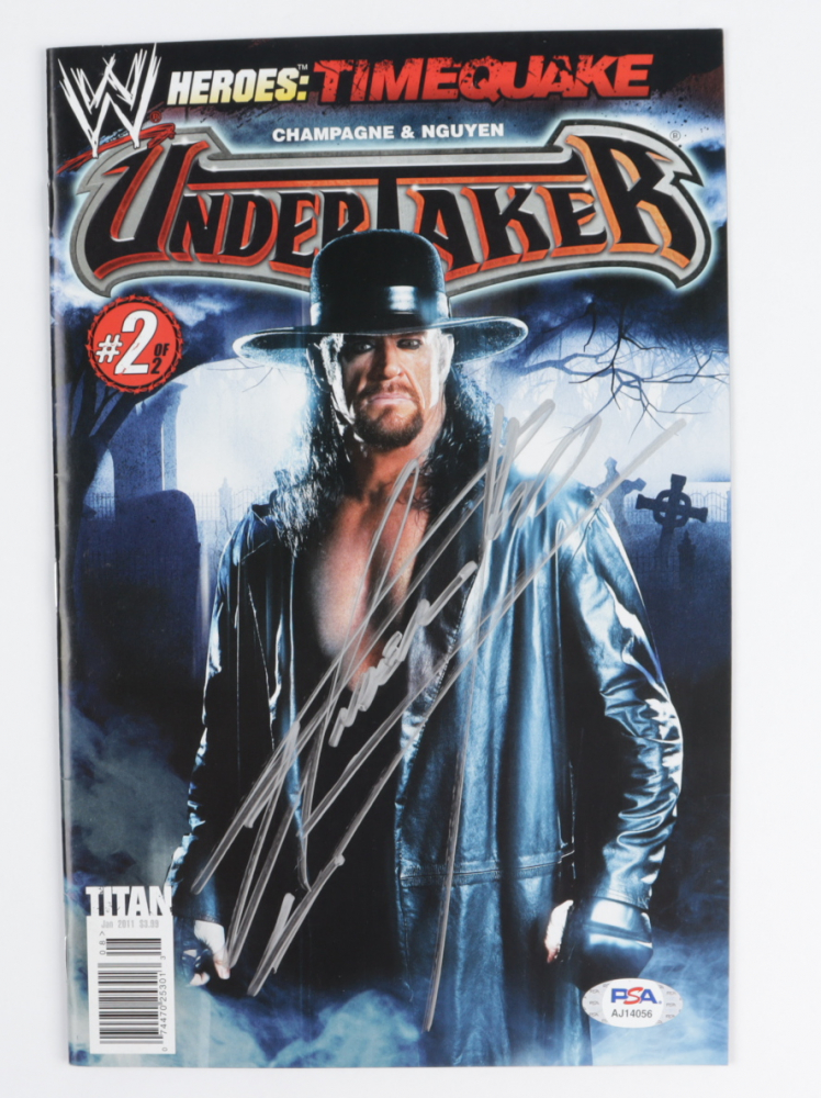 The Undertaker Signed 2011 "WWE Heroes: Timequake" Undertaker Comic ...