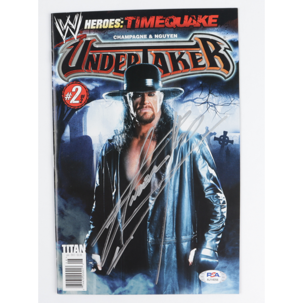 The Undertaker Signed 2011 "WWE Heroes: Timequake" Undertaker Comic ...