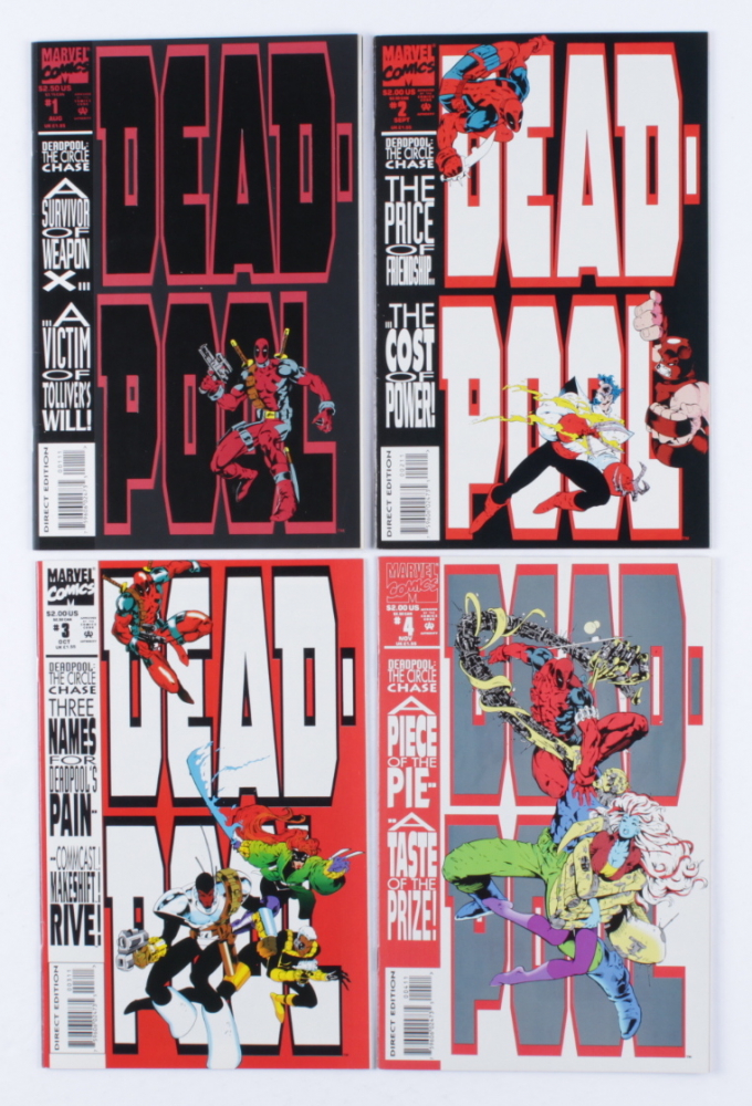 Set of (4) 1993 "Deadpool" Marvel Comic Books with #1-4 | Pristine Auction