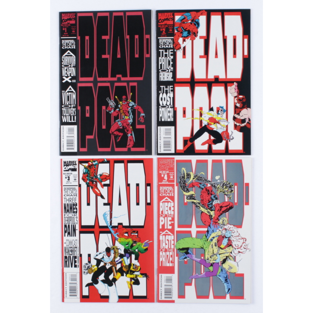 Set of (4) 1993 "Deadpool" Marvel Comic Books with #1-4 | Pristine Auction