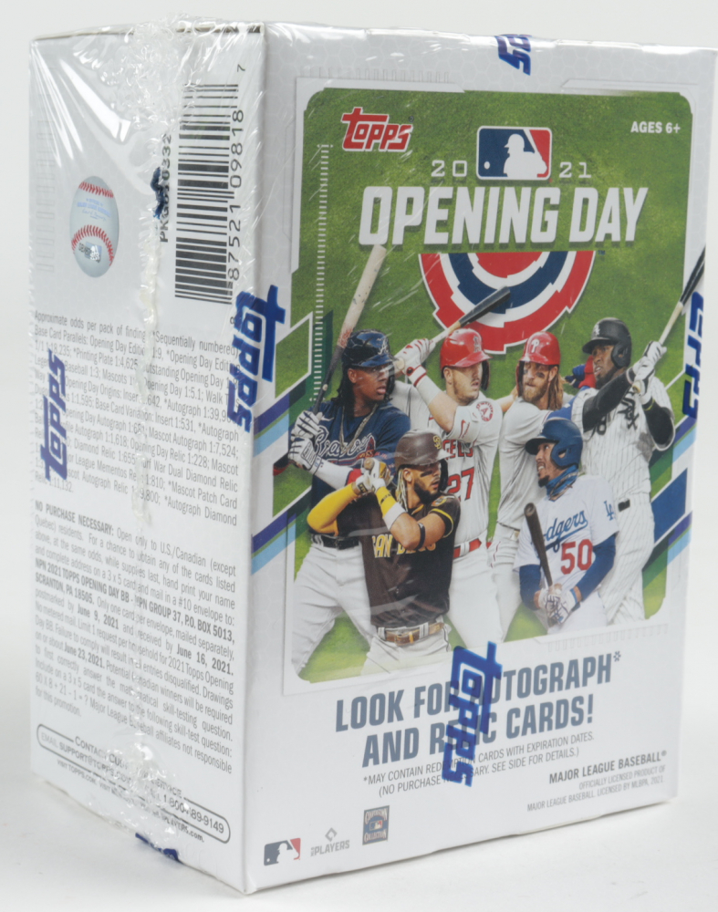 2021 Topps Opening Day Baseball Blaster Box with (11) Packs | Pristine ...