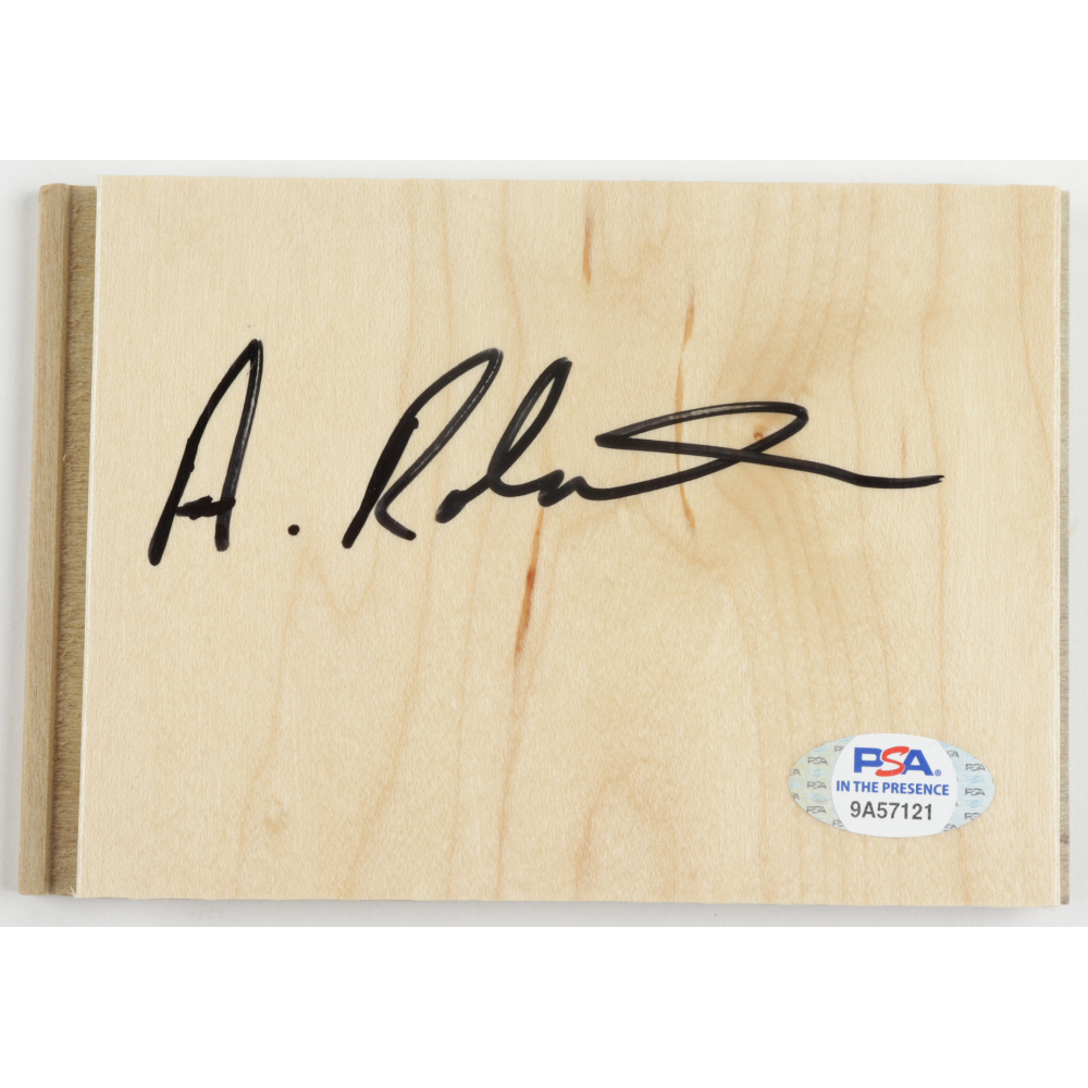 Alvin Robertson Signed 3.5x5 Floor Board Piece (PSA COA) | Pristine Auction