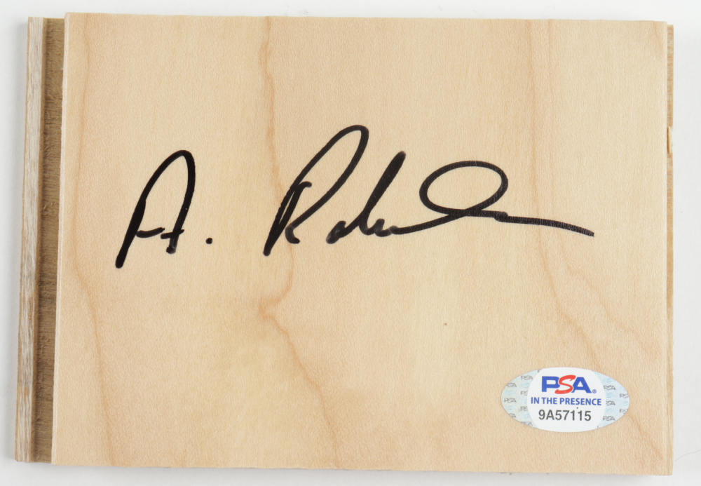 Alvin Robertson Signed 3.5x5 Floor Board Piece (PSA COA) | Pristine Auction