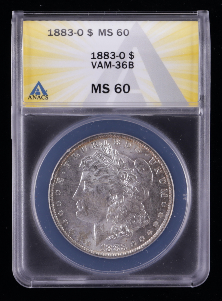 1883-O Morgan Silver Dollar VAM-36B (ANACS MS60) | Pristine Auction