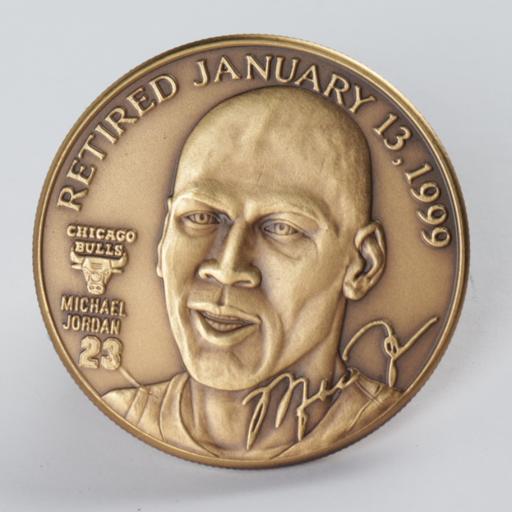 1999 Michael Jordan LE NBA Retirement Coin | Pristine Auction