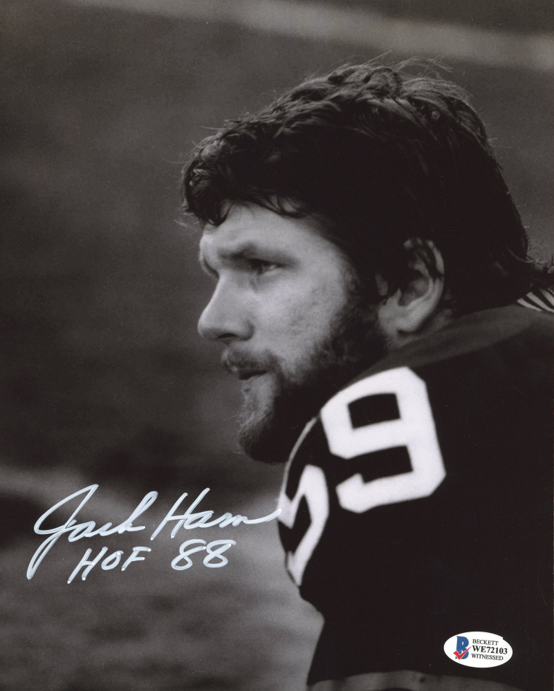 Jack Ham Signed Steelers 8x10 Photo Inscribed "HOF 88" (Beckett ...