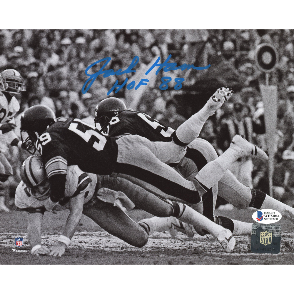 Jack Ham Signed Steelers 8x10 Photo Inscribed "HOF 88" (Beckett ...