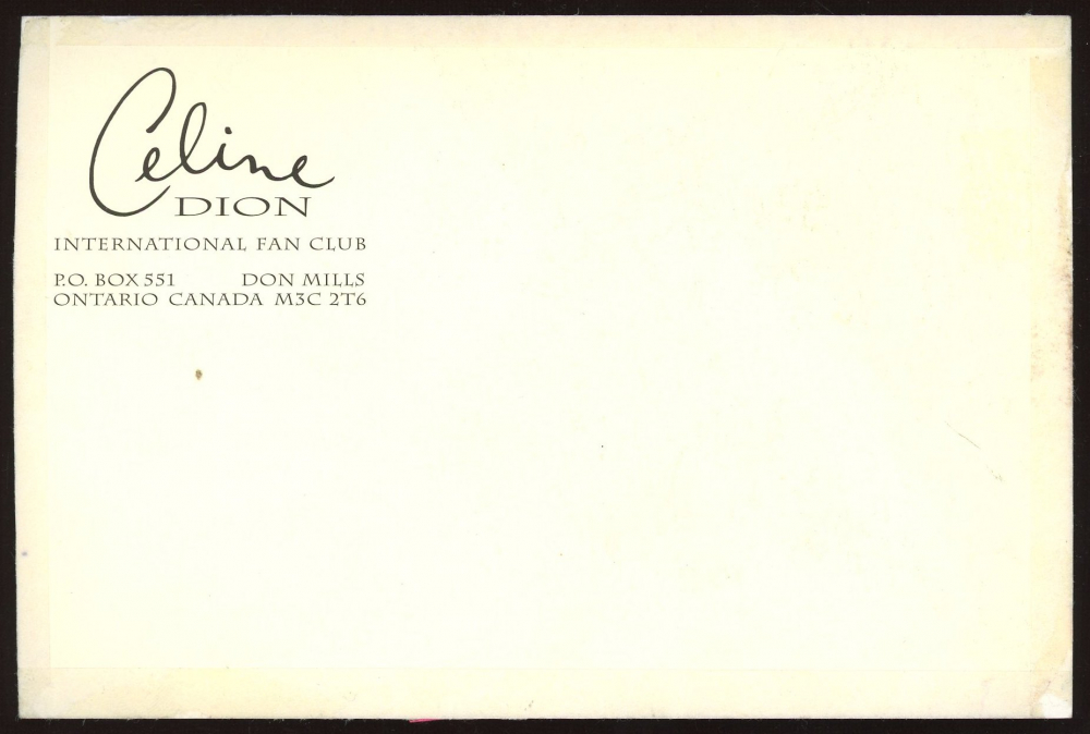 Celine Dion Signed 4x6 Postcard with Inscription (REAL LOA) | Pristine ...