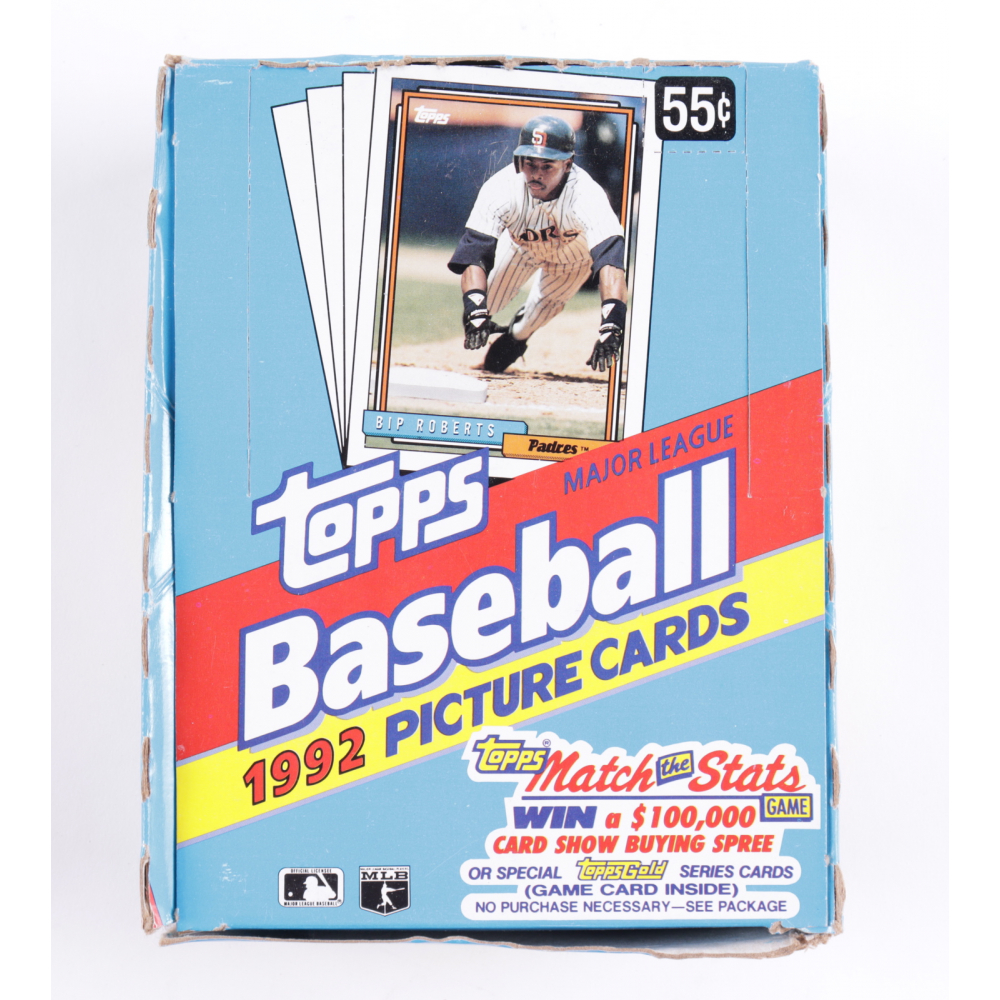 1992 Topps Baseball Wax Box with (36) Packs (See Description ...