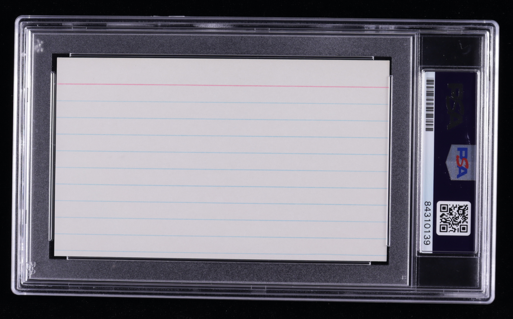 Sam Rice Signed 3x5 Index Card (PSA Encapsulated) | Pristine Auction