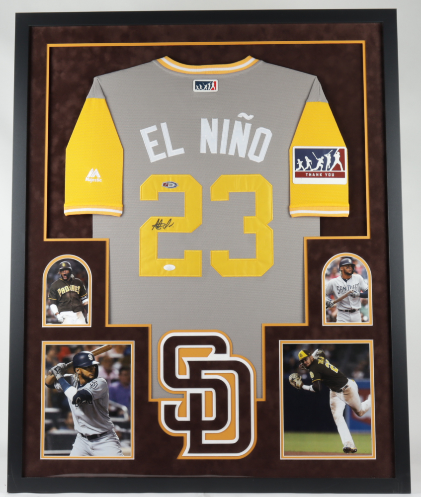 Fernando Tatis Jr. Signed 34x42 Custom Framed Jersey Display (JSA COA) | Pristine Auction
