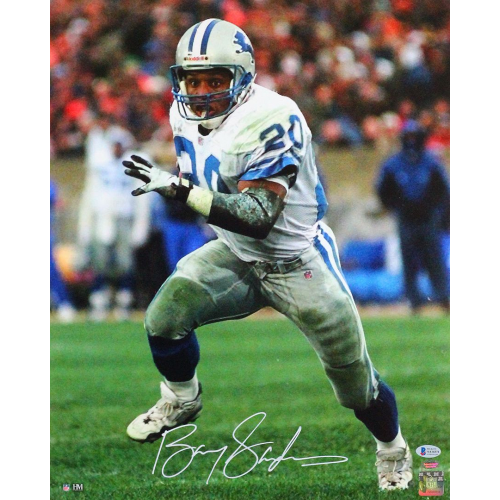 Barry Sanders Signed Lions 16x20 Photo (Beckett COA & Schwartz Sports ...