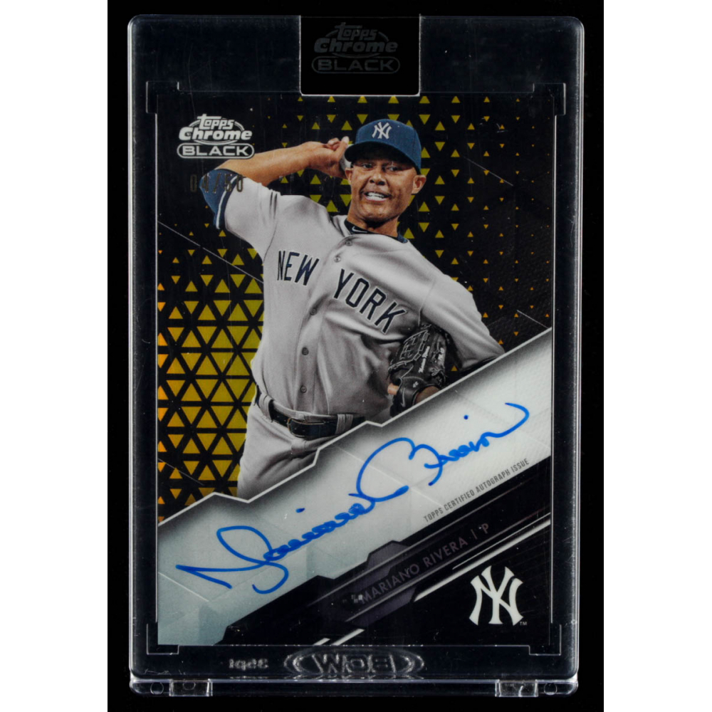 Mariano Rivera 2020 Topps Chrome Black Autographs Gold Refractors #CBAMR #04 / 50 | Pristine Auction