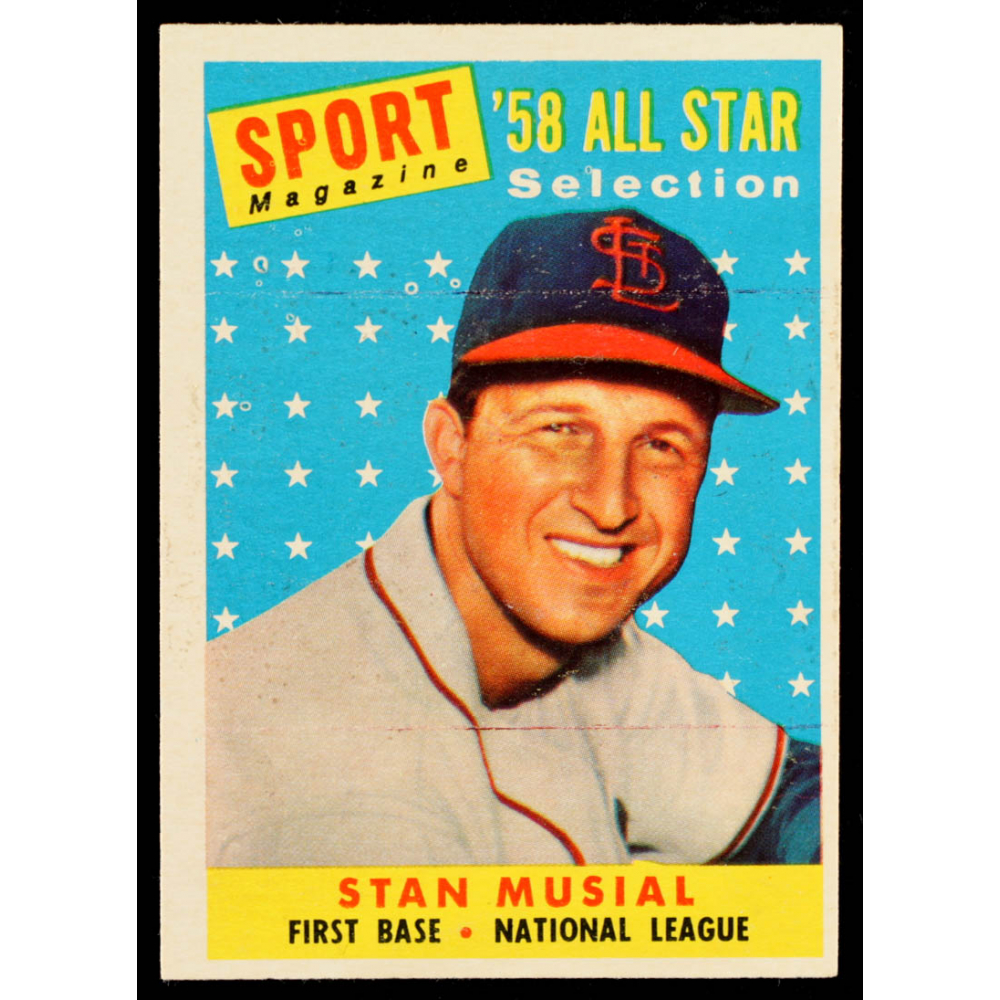 Stan Musial 1958 Topps #476 All-Star TP | Pristine Auction