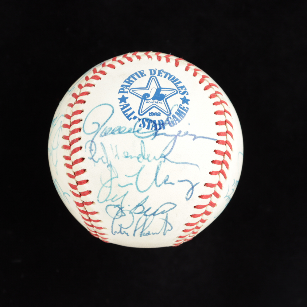 1982 All-Star Game Baseball Signed By (20) with Yogi Berra, Rickey ...