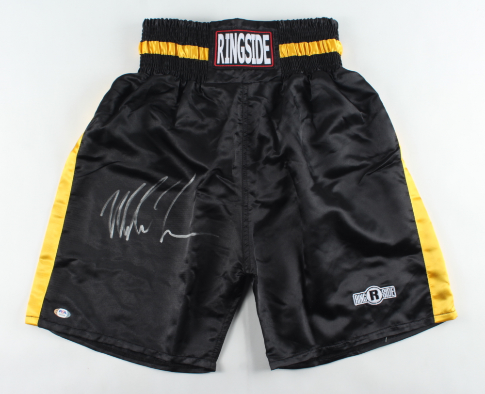 Mike Tyson Signed Ringside Boxing Trunks (PSA COA) | Pristine Auction