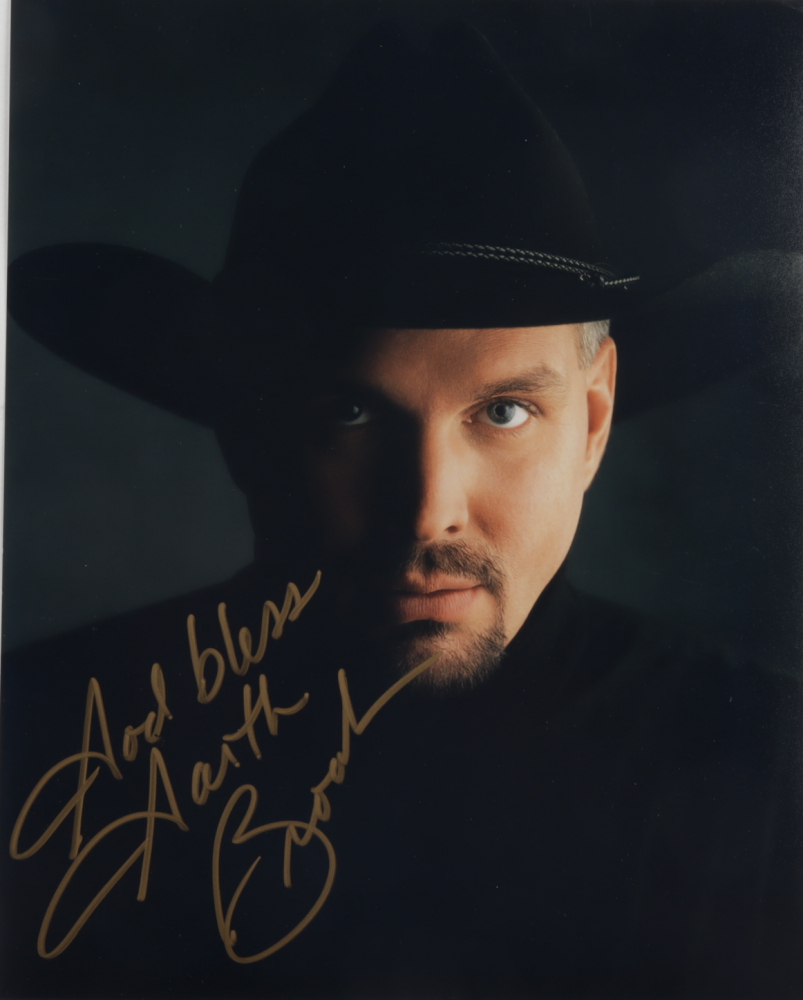 Garth Brooks Signed 8x10 Photo Inscribed "God Bless" (JSA COA ...