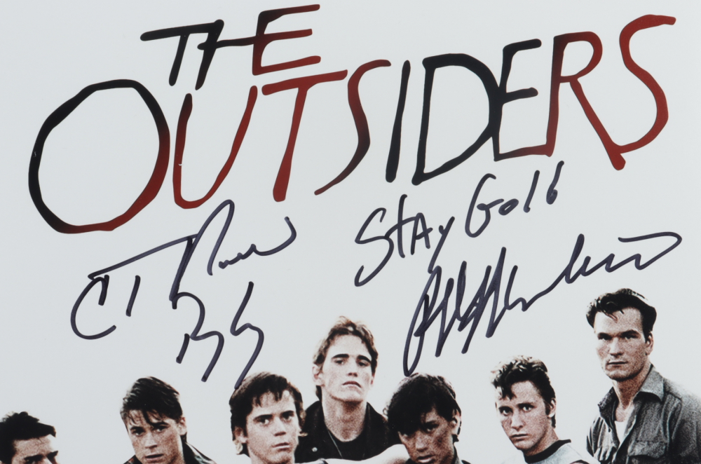 Ralph Macchio & C. Thomas Howell Signed "The Outsiders" 11x17 Photo ...
