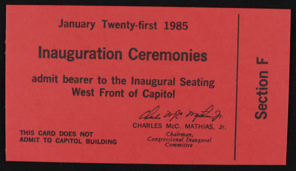 Set of (6) Vintage Ronald Reagan 1985 Presidential Inauguration Items ...