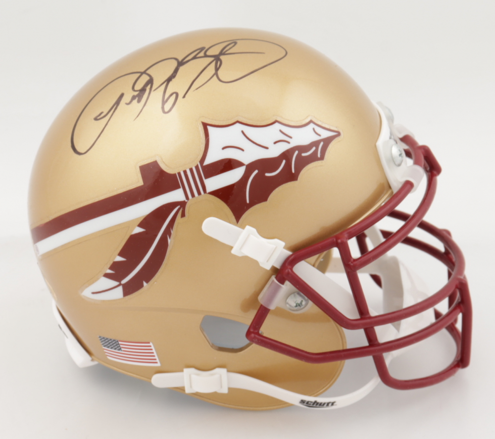 LeRoy Butler Signed Florida State Seiminoles Speed Mini Helmet (MAB COA ...